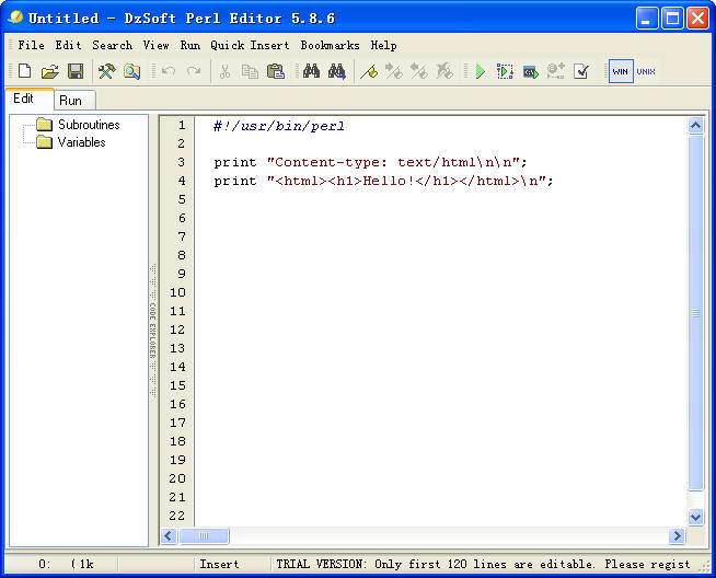 DzSoft Perl Editor_官方电脑版_51下载